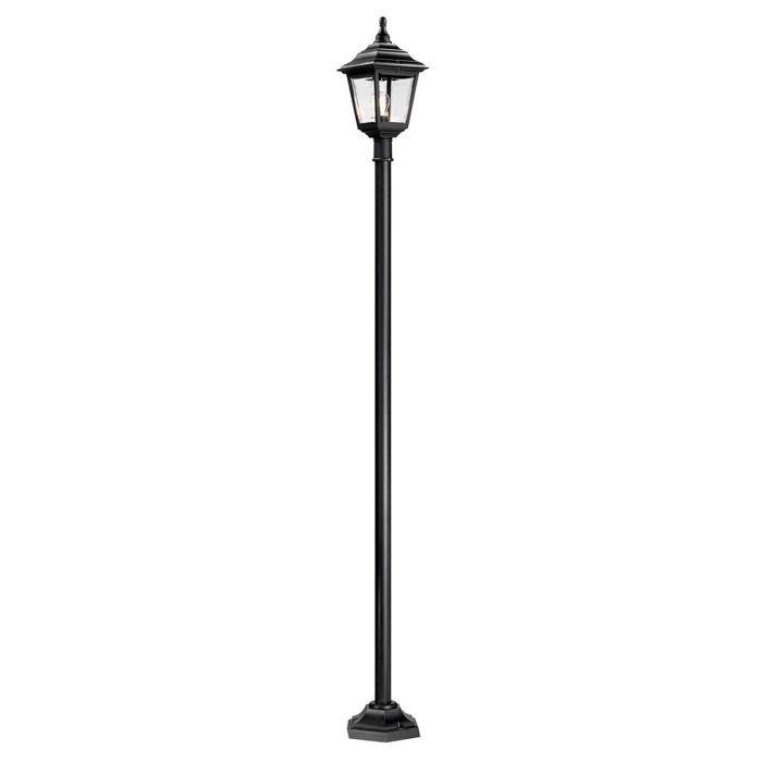 Kerry 1 Light Lamp Post - Black | Elstead Lighting