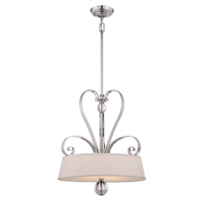 Madison Manor 4 Light Pendant - Imperial Silver | Elstead Lighting