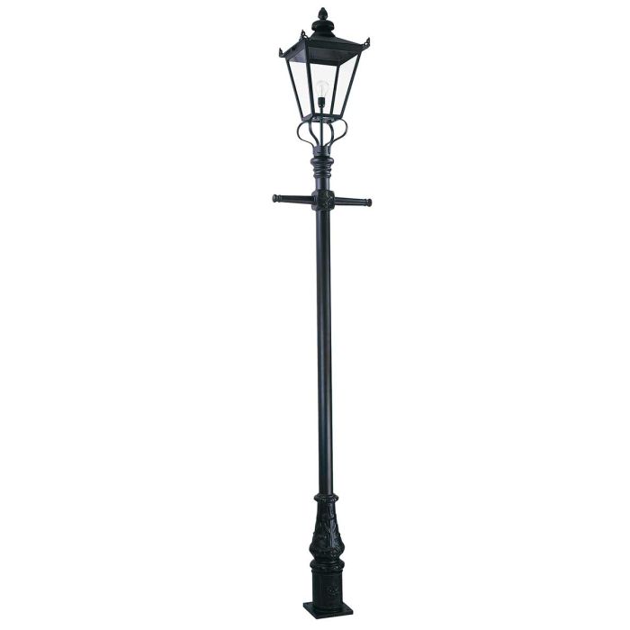 Wilmslow 1 Light Lamp Post - Black | Elstead Lighting