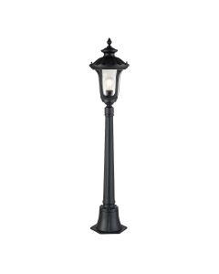 Chicago 1 Light Single Head Lamp Post - Textured Black | Elstead Lighting