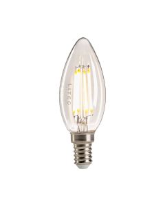 Tubular LED E14 Lamp - Clear Glass | Elstead Lighting